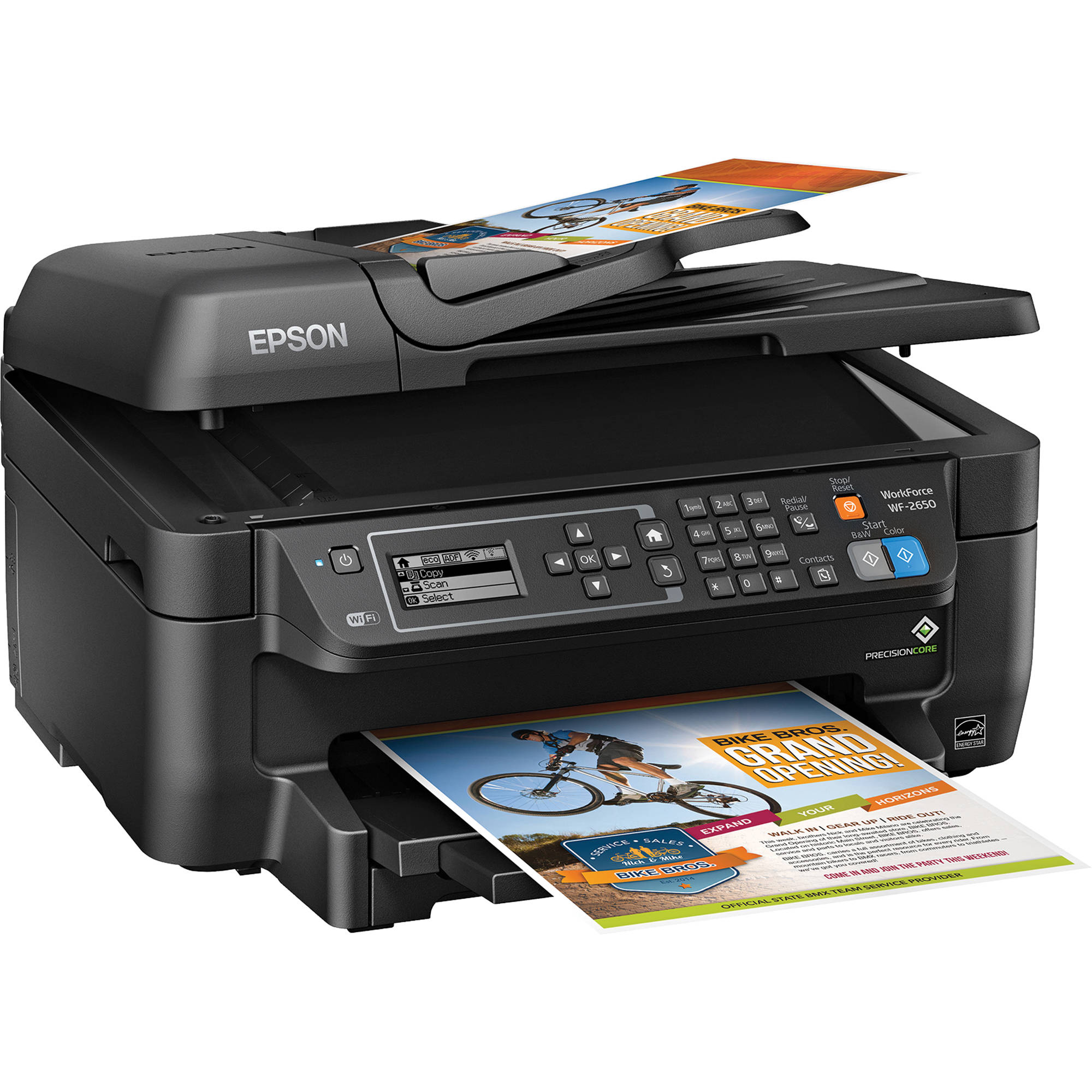 Epson WorkForce WF 2650 All In One Inkjet Printer C11CD77201 B H