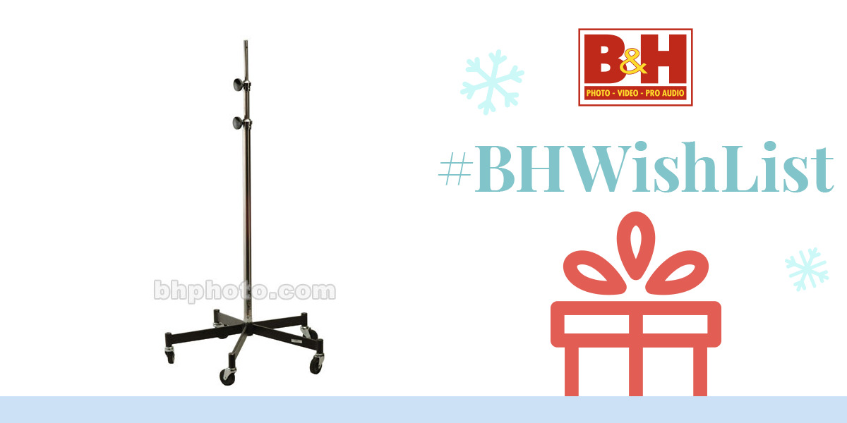 Photogenic Light Stand with 25" Caster Base (8') 959308 B&H