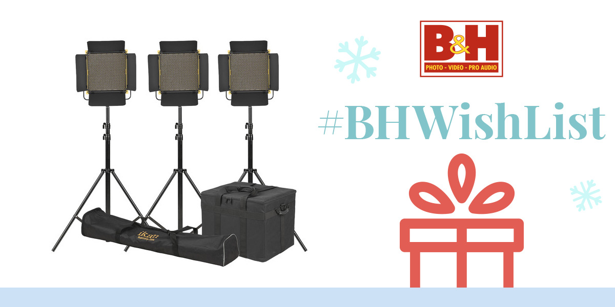 ikan Onyx 1x1 Bi-Color LED 3-Point Light Kit OYB10-3PT-KIT B&H