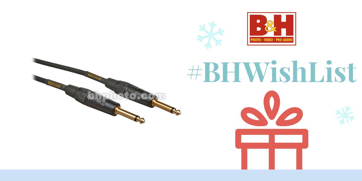 Mogami Gold Instrument 1/4" Male to GOLD INSTRUMENT-25 B&H