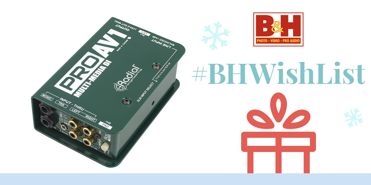 Radial Engineering ProAV1 Direct Box R800 1112 B&H Photo Video