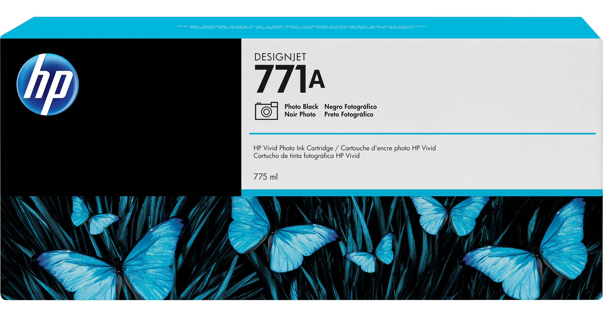 HP 771A DesignJet 775mL Photo Black Ink Cartridge B6Y21A B&H