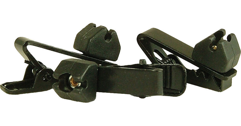 WindTech TC-9 Soft Mount Rotating Tie Clips (3-Pack, Black) TC-9