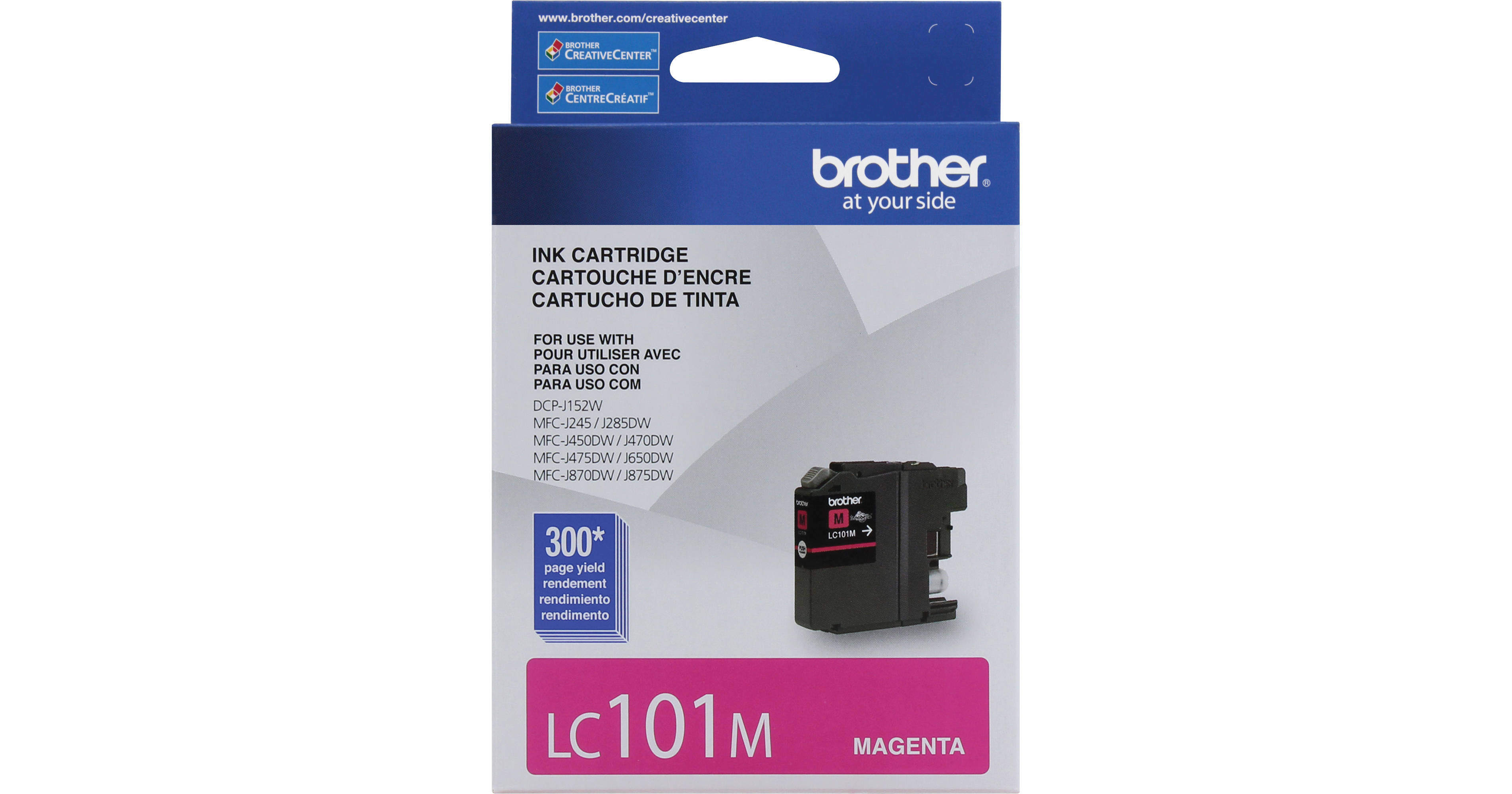 Brother LC101M Innobella Standard Yield Ink Cartridge LC101M B&H