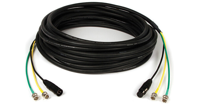 Remote Audio 2x HD-SDI & XLR AV Snake Cable (50 ft) CASNAV050