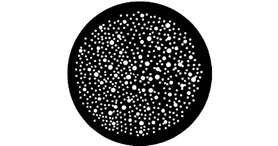 Rosco Steel Gobo #7807 - Dot Breakup (Small) 250778070860 B&H