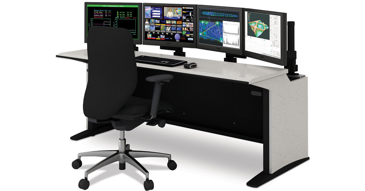 Winsted E-SOC Basic Control Station (72", Black) B4306 B&H Photo