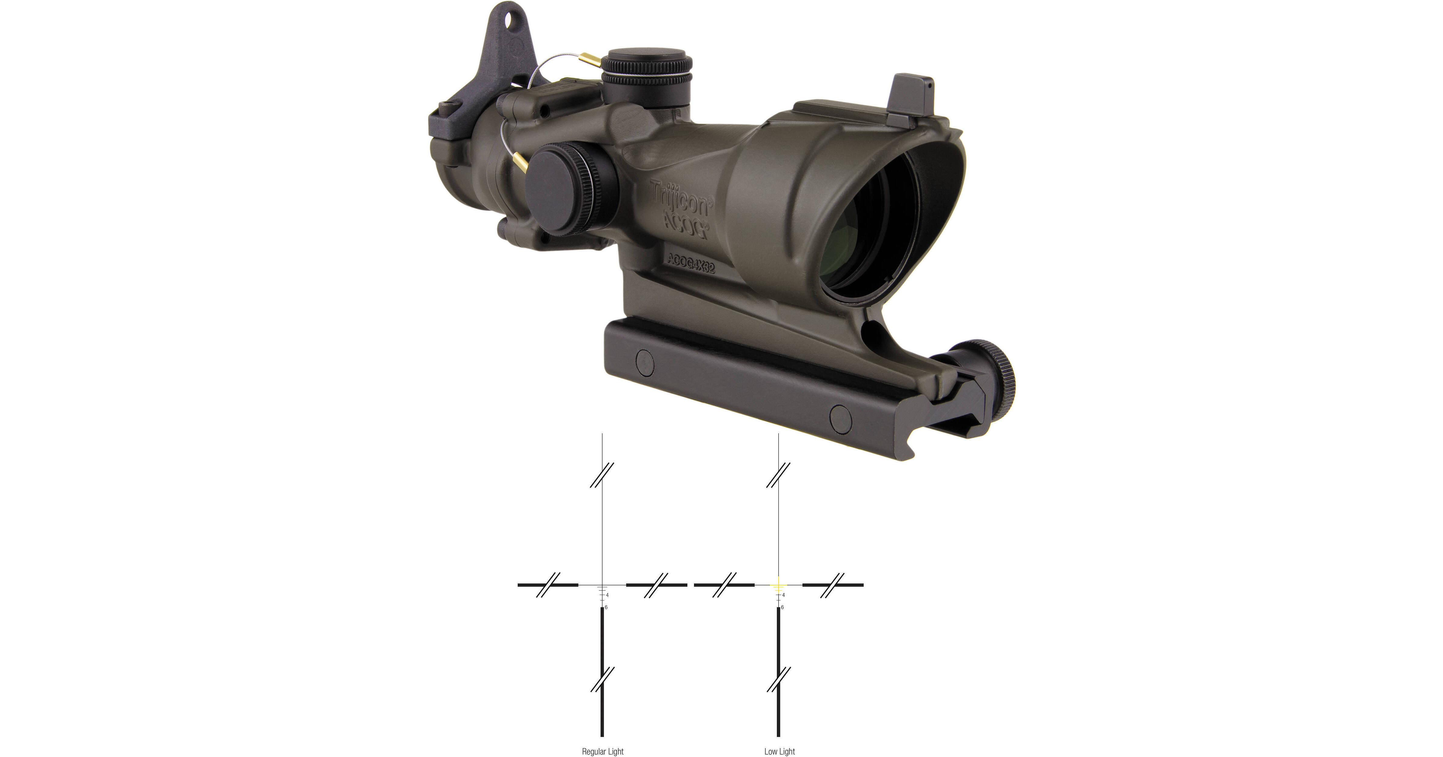 Trijicon 4x32 ACOG Riflescope TA01-D-100318 B&H Photo Video