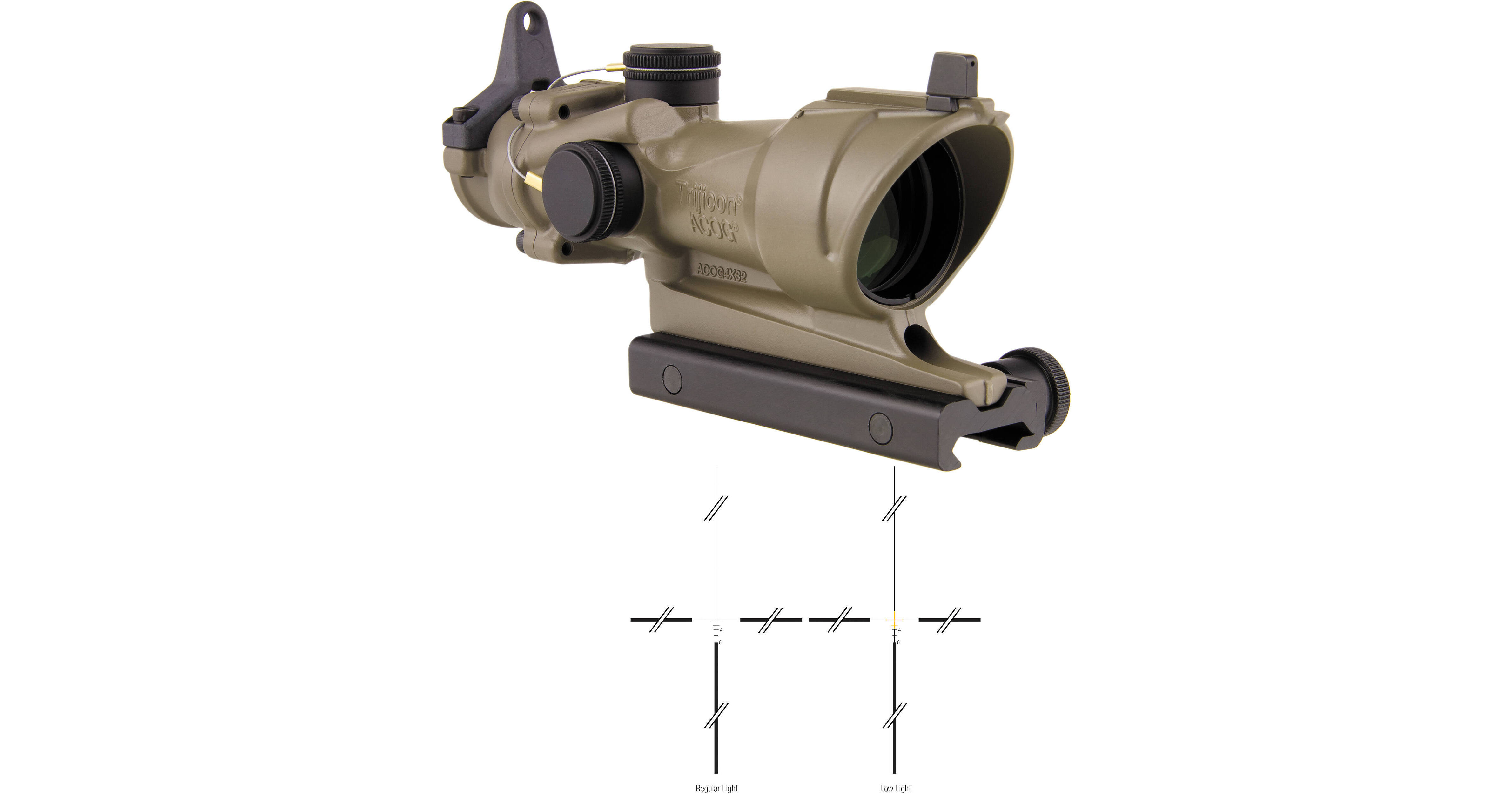 Trijicon 4x32 ACOG Riflescope TA01-D-100319 B&H Photo Video