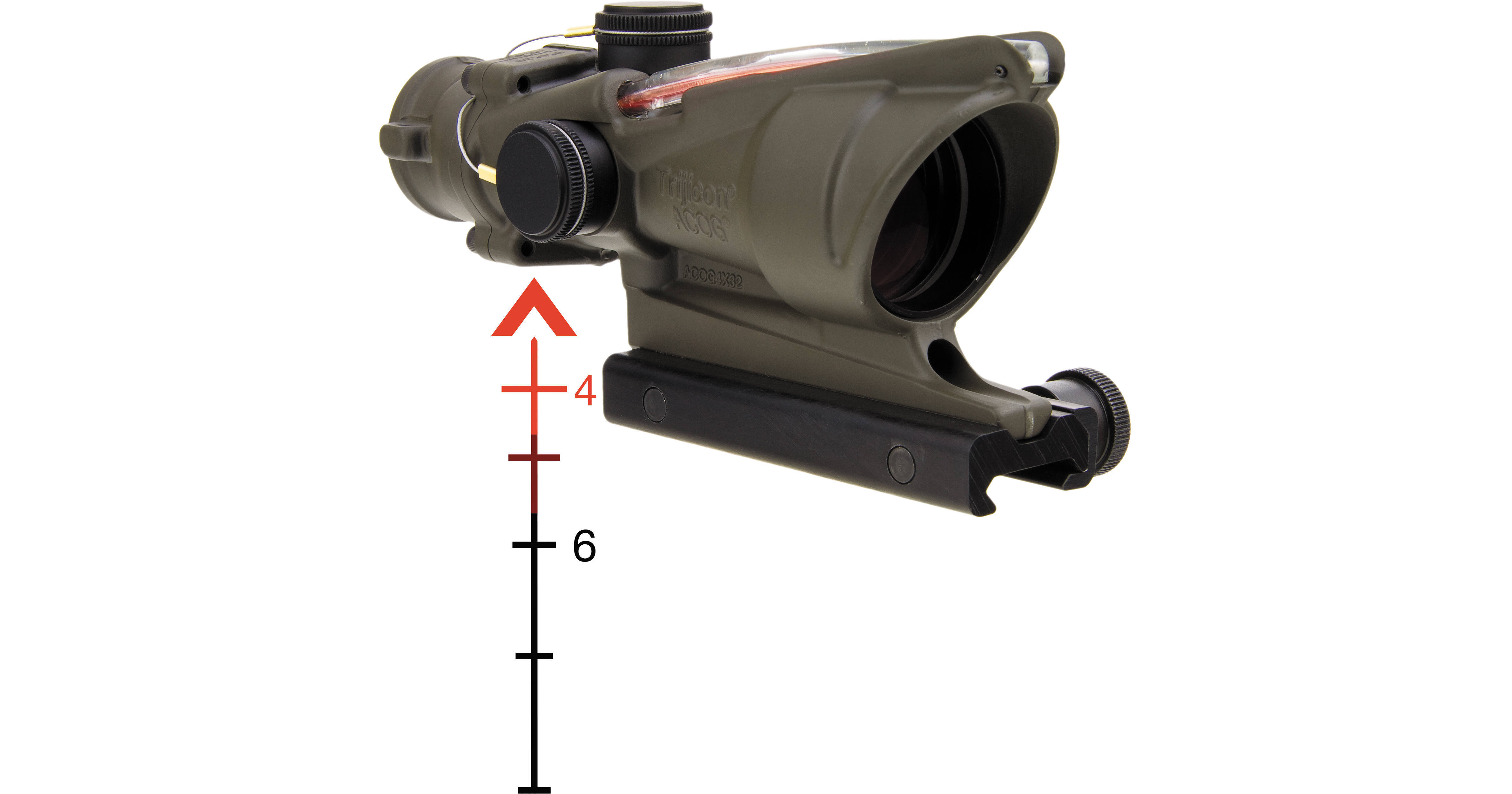 Trijicon 4x32 ACOG Riflescope with TA51 Mount TA31-D-100309 B&H