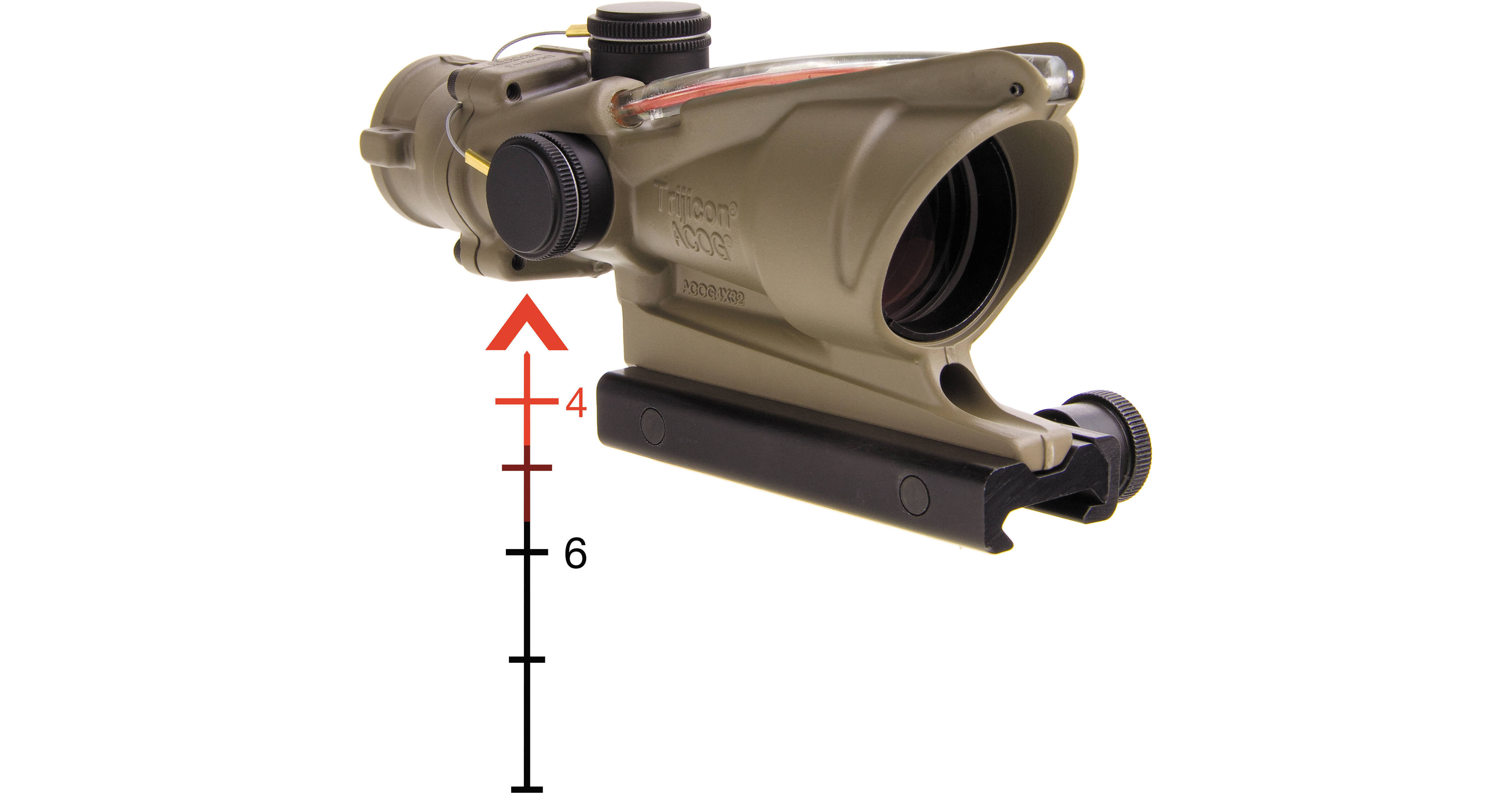 Trijicon 4x32 ACOG Riflescope with TA51 Mount TA31-D-100310 B&H