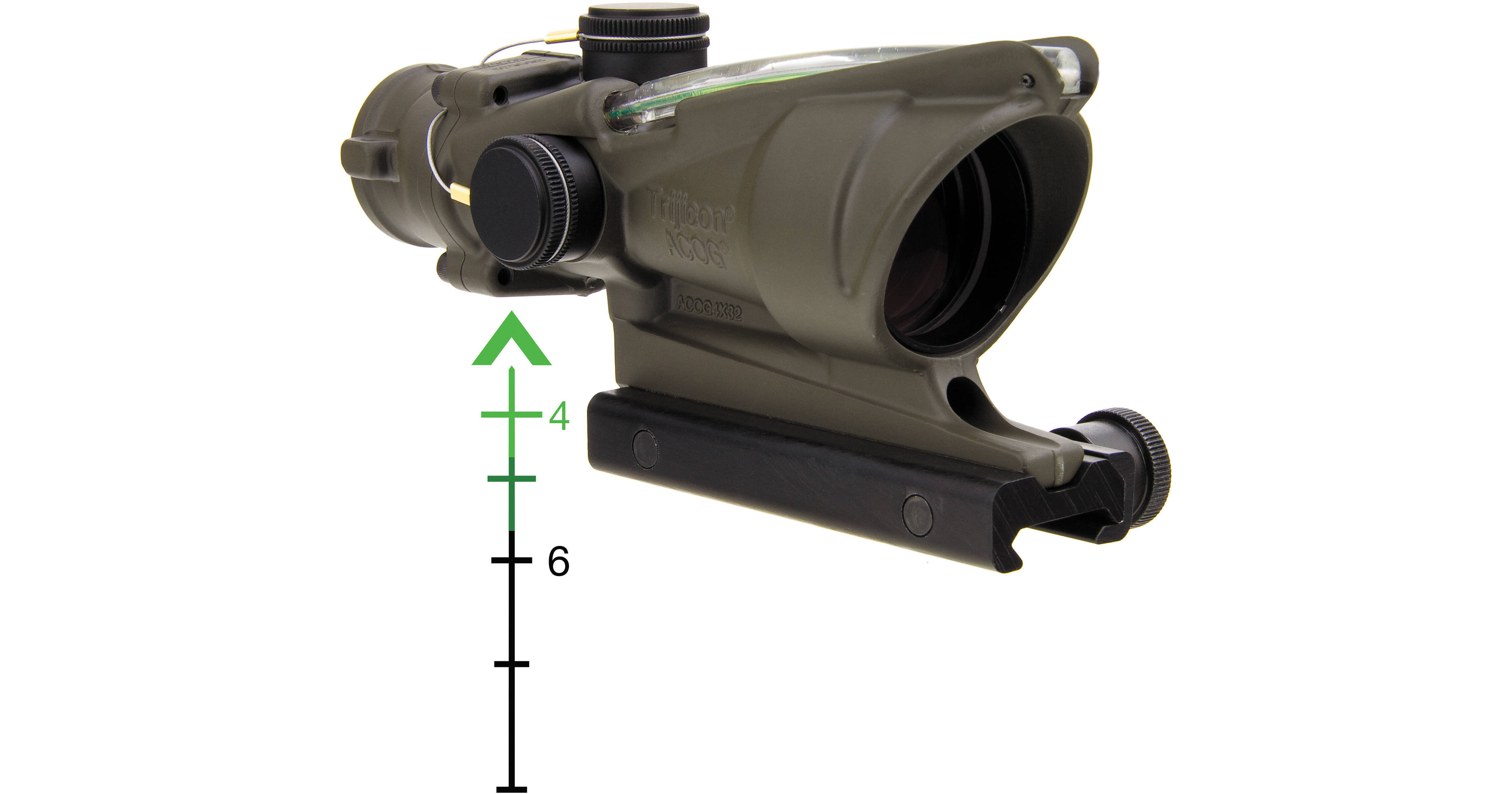 Trijicon 4x32 ACOG Riflescope with TA51 Mount TA31-D-100312 B&H