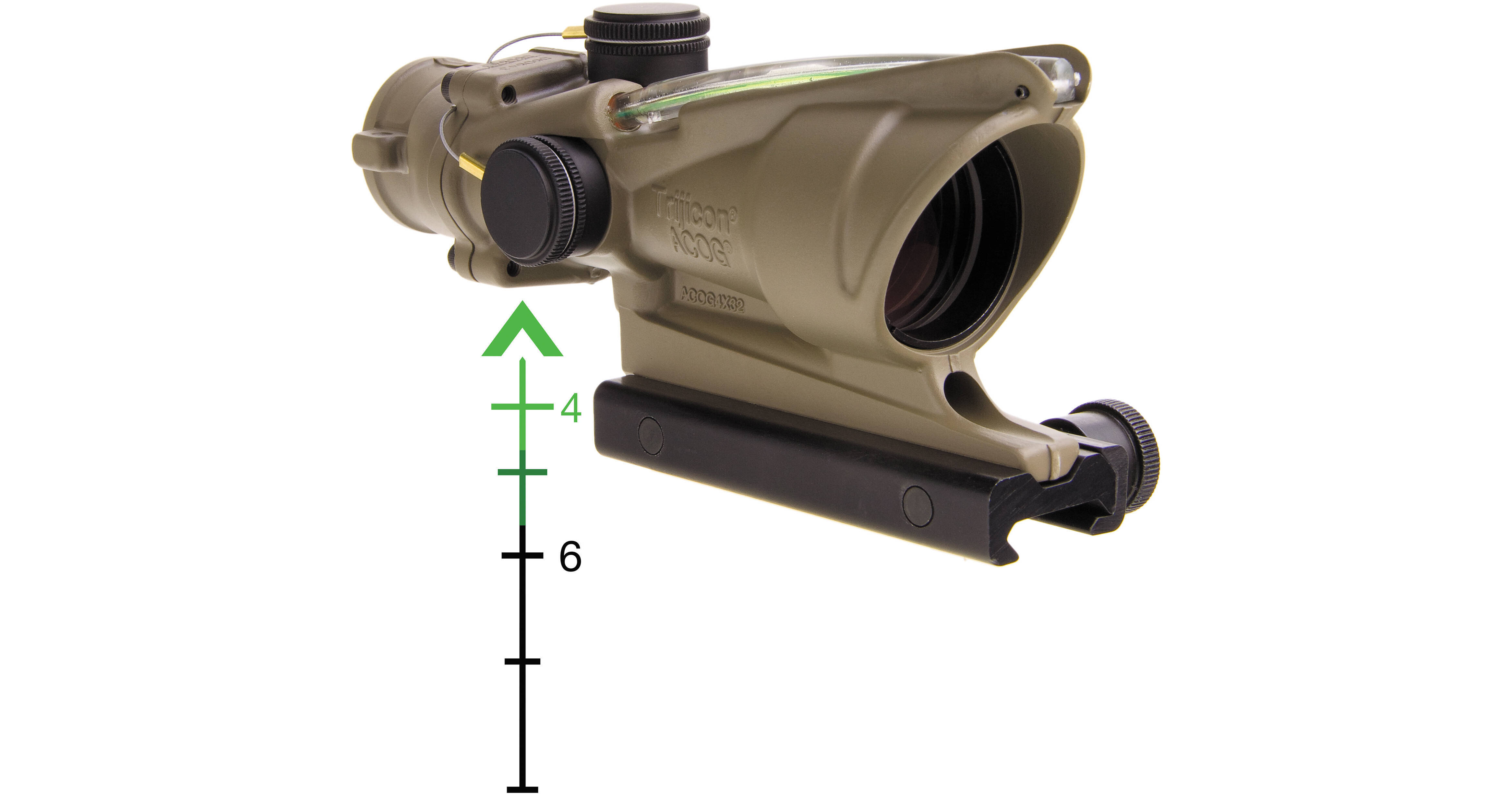 Trijicon 4x32 ACOG Riflescope with TA51 Mount TA31-D-100313 B&H
