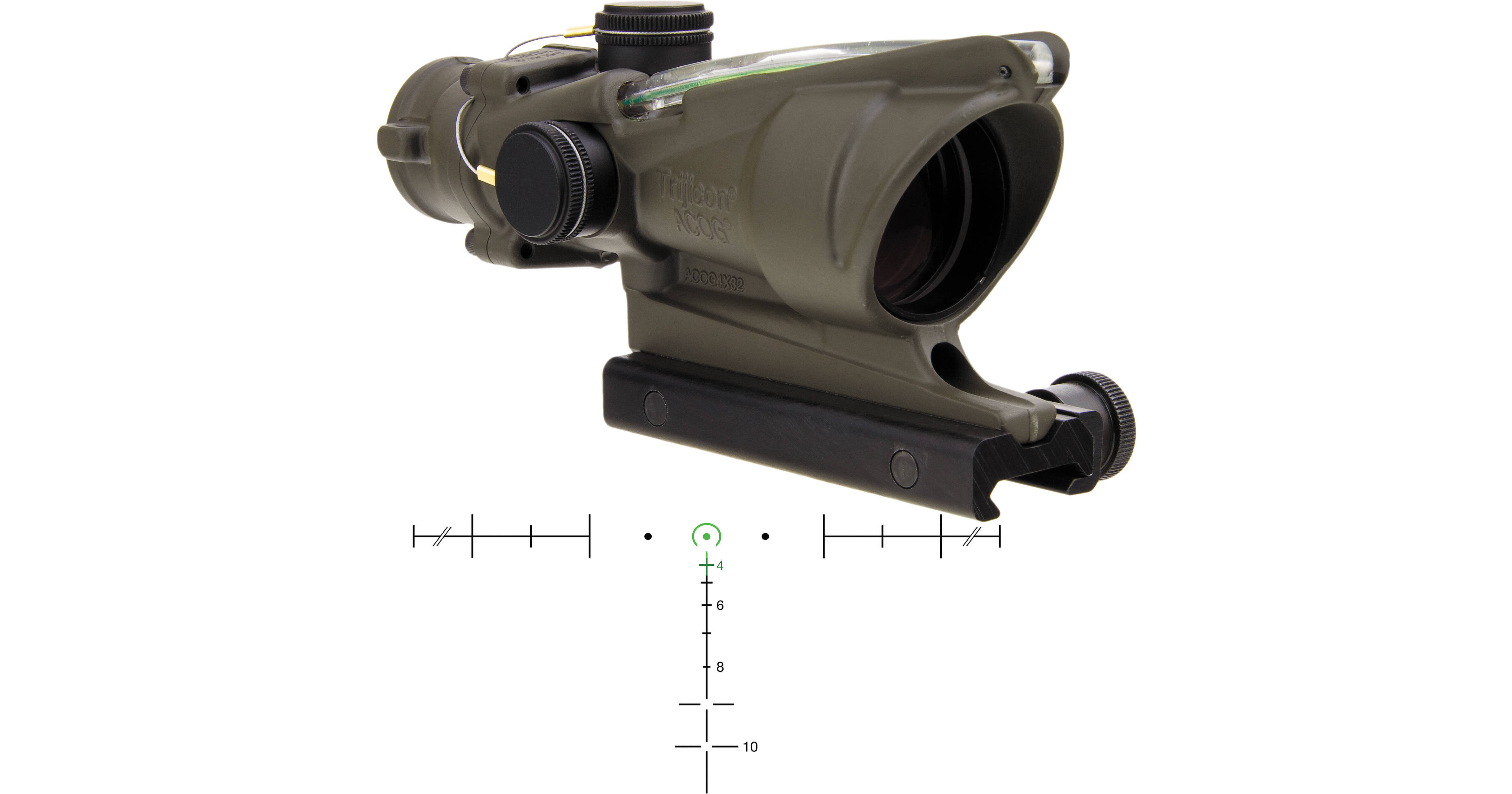 Trijicon 4x32 ACOG Riflescope with TA51 Mount TA31-D-100366 B&H