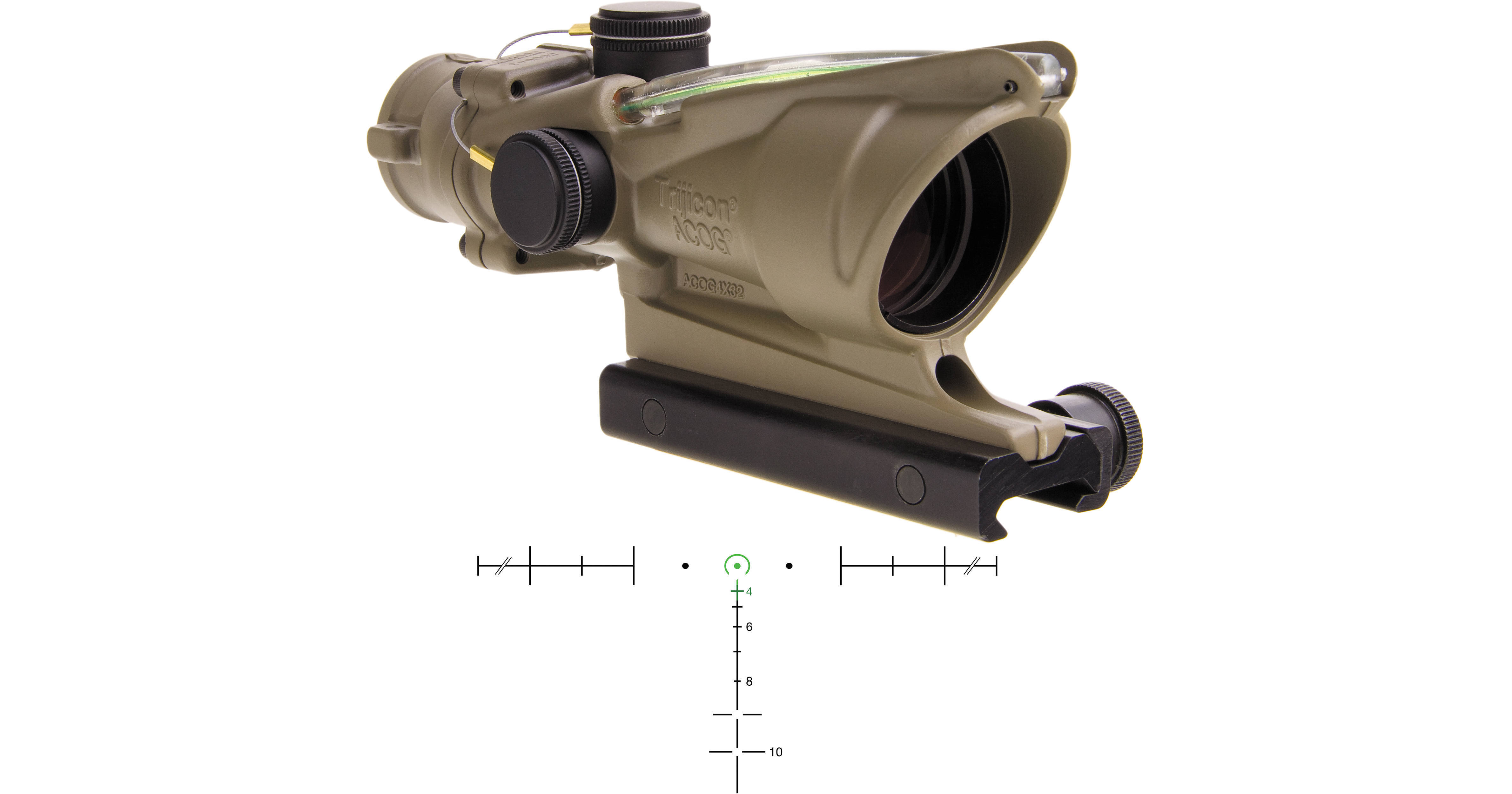 Trijicon 4x32 ACOG Riflescope with TA51 Mount TA31-D-100367 B&H