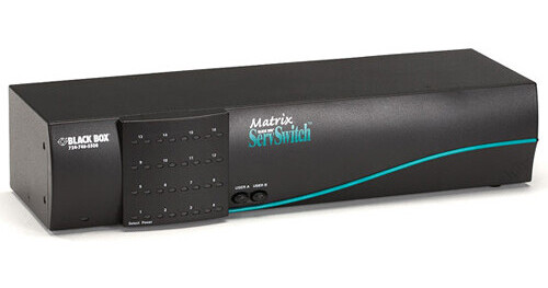 Black Box Matrix ServSwitch for PC with 2 Users x 16 SW743A-R3