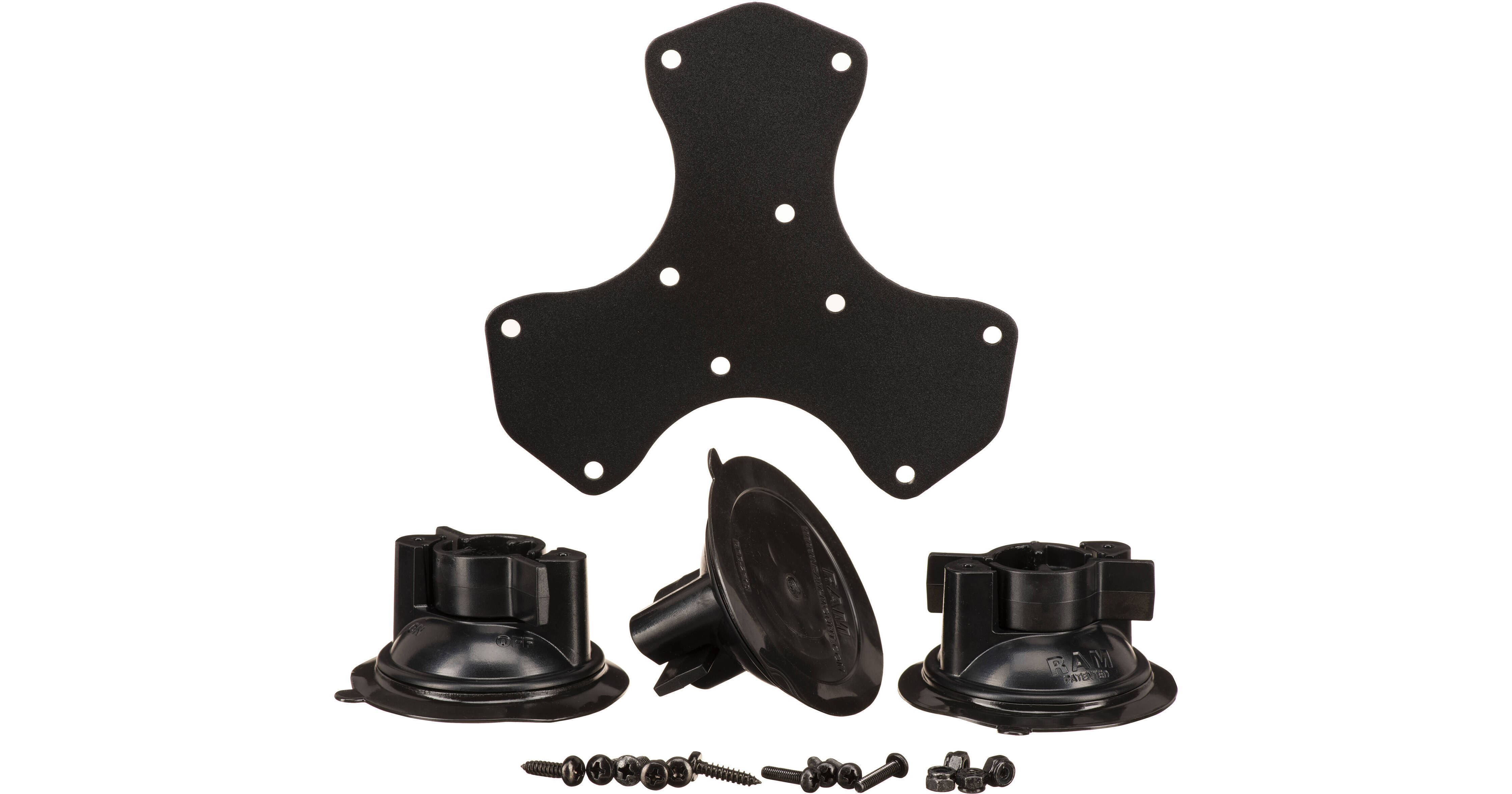 RAM MOUNTS Triple Base Adapter with Triple Suction