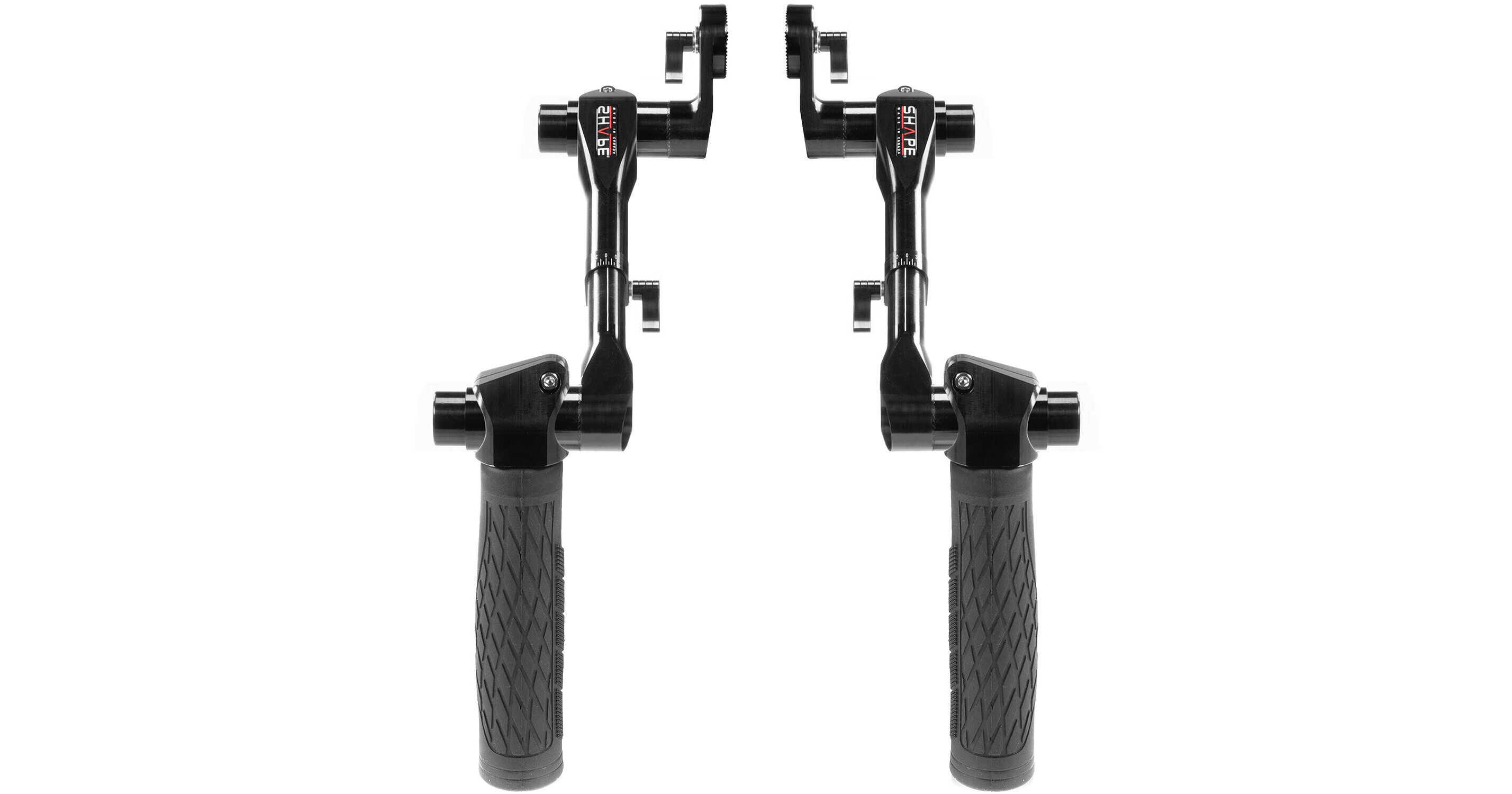 SHAPE Telescopic Handles with ARRI Rosettes (Black) HAND12SHADOW