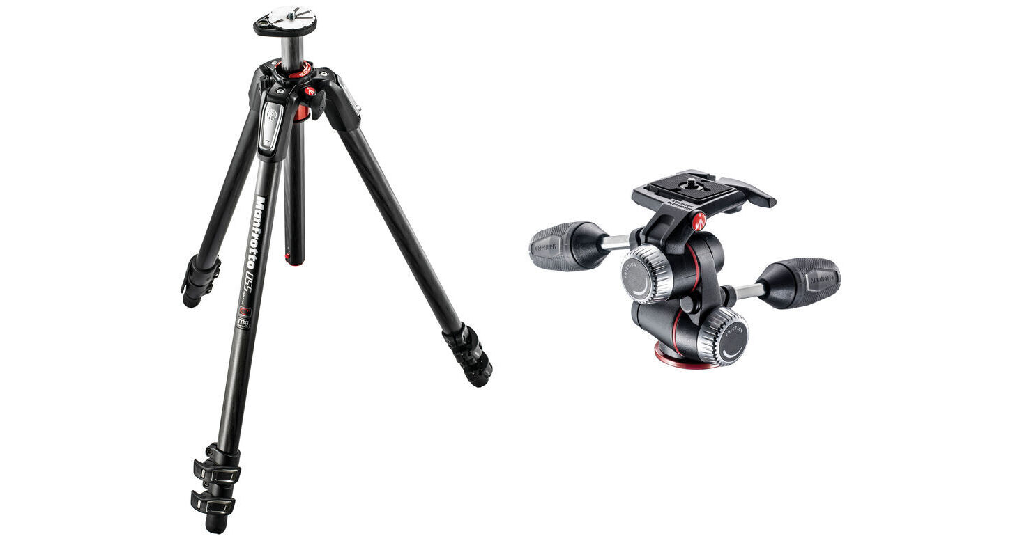 Manfrotto MT055CXPRO3 Carbon Fiber Tripod with MHXPRO-3W 3-Way