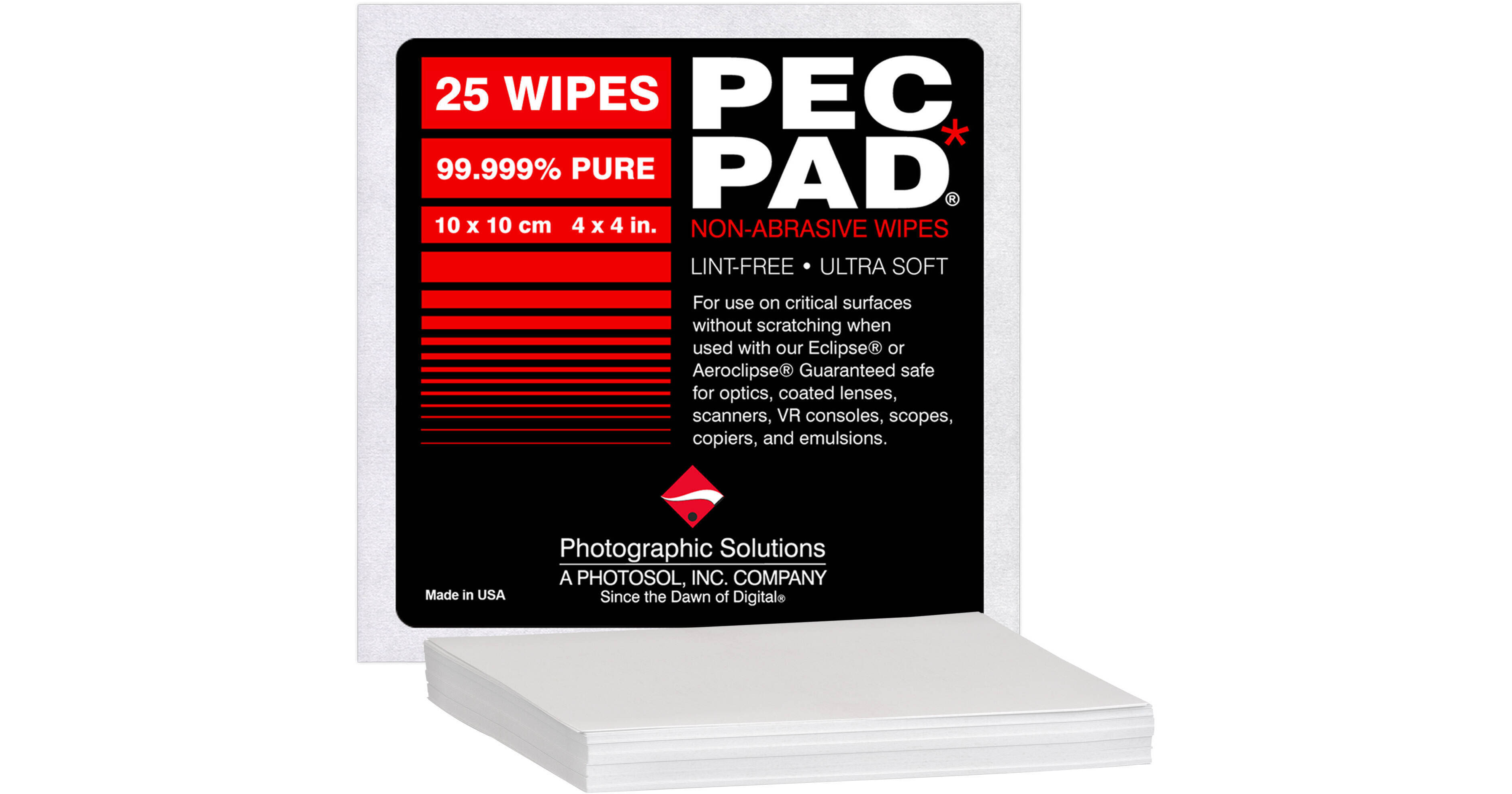 Photographic Solutions PEC-PAD Photo Wipes PAD25 B&H Photo Video