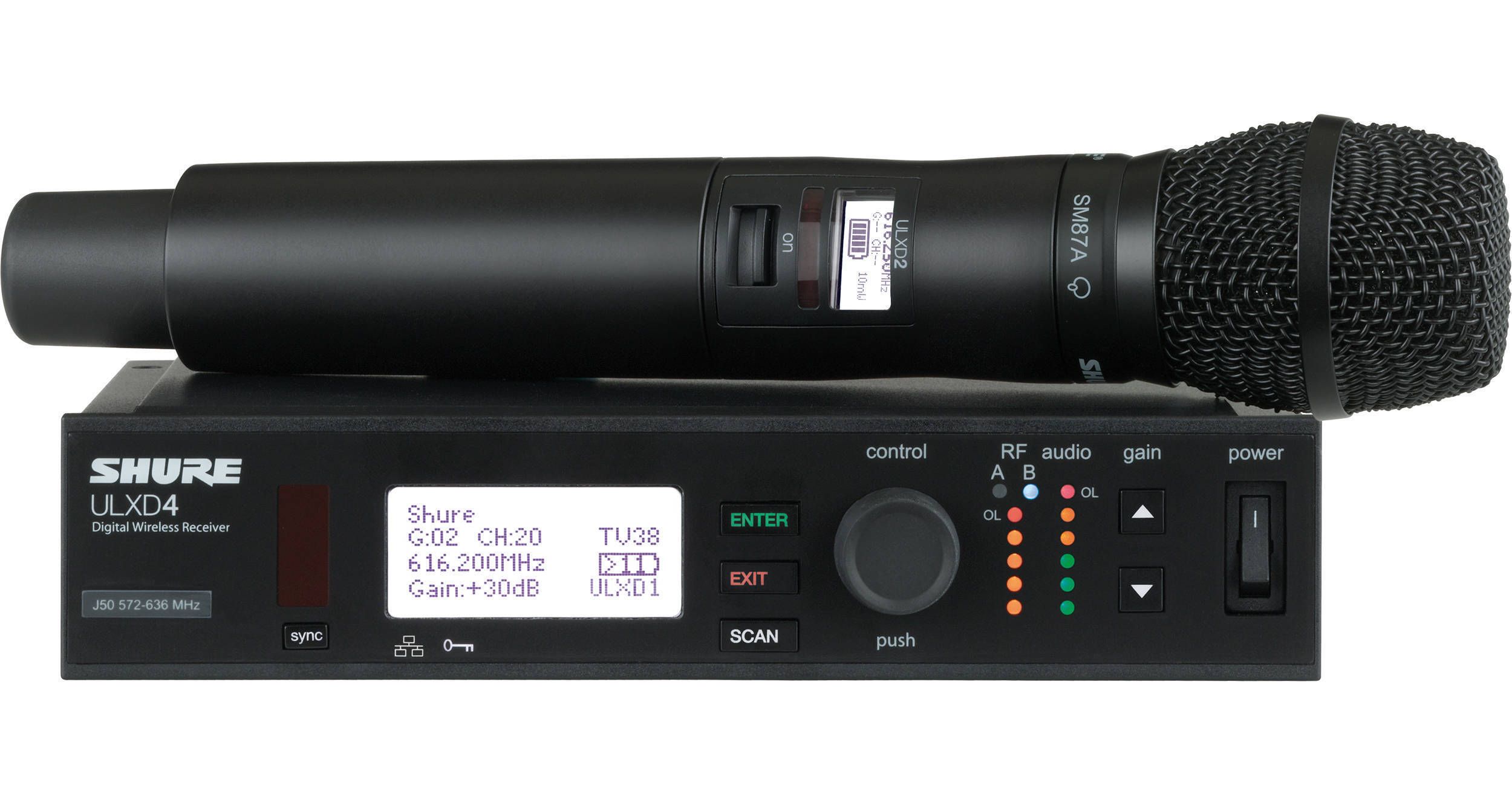 Shure ULX-D Digital Wireless Handheld Microphone ULXD24/SM87-G50