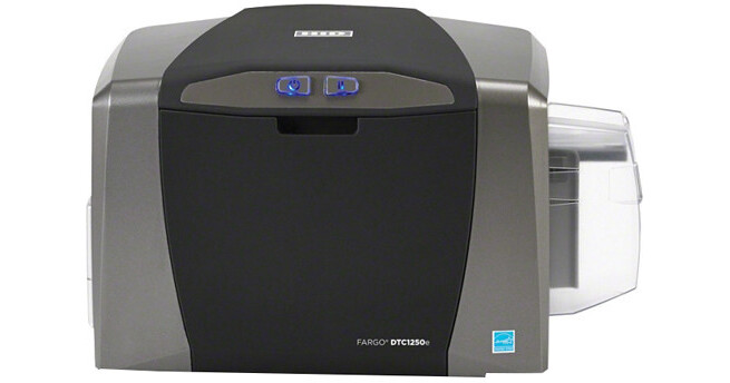 Fargo DTC1250e Single-Sided ID Card Printer System 50605 B&H
