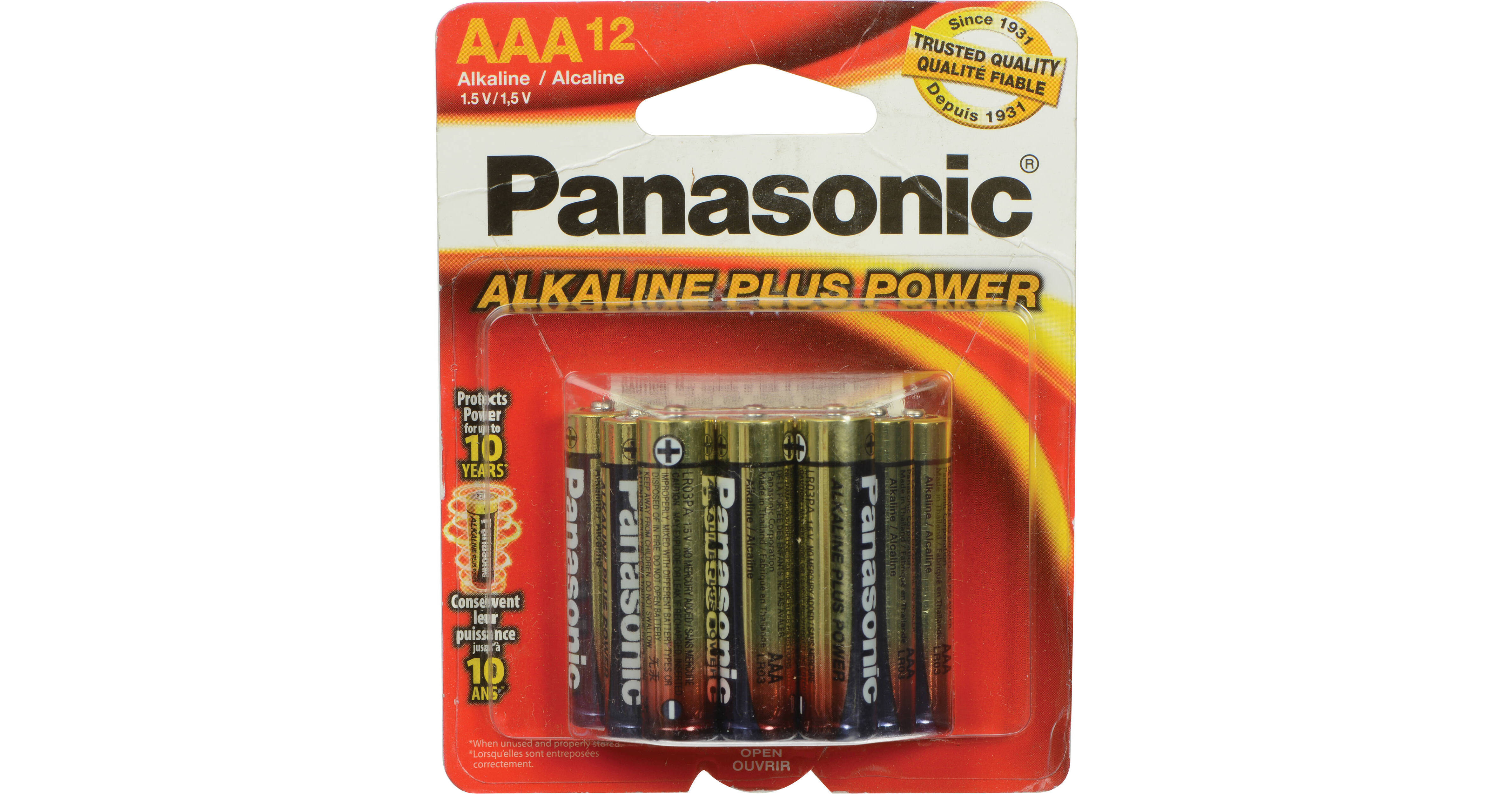 Panasonic Aaa 1 5v Alkaline Batteries 12 Pack Pan12aaa Bandh