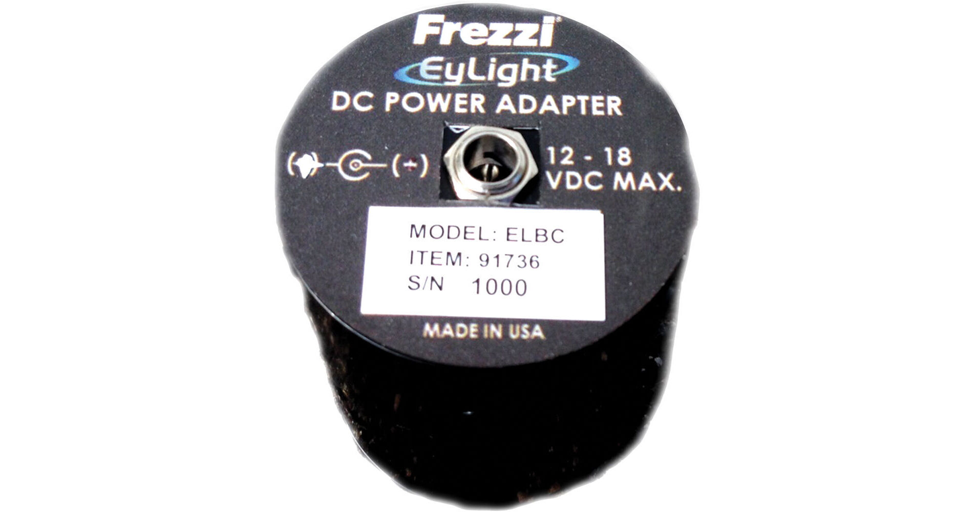 Frezzi ELBC Bypass Connector DC Power Adapter for EyLight 96736