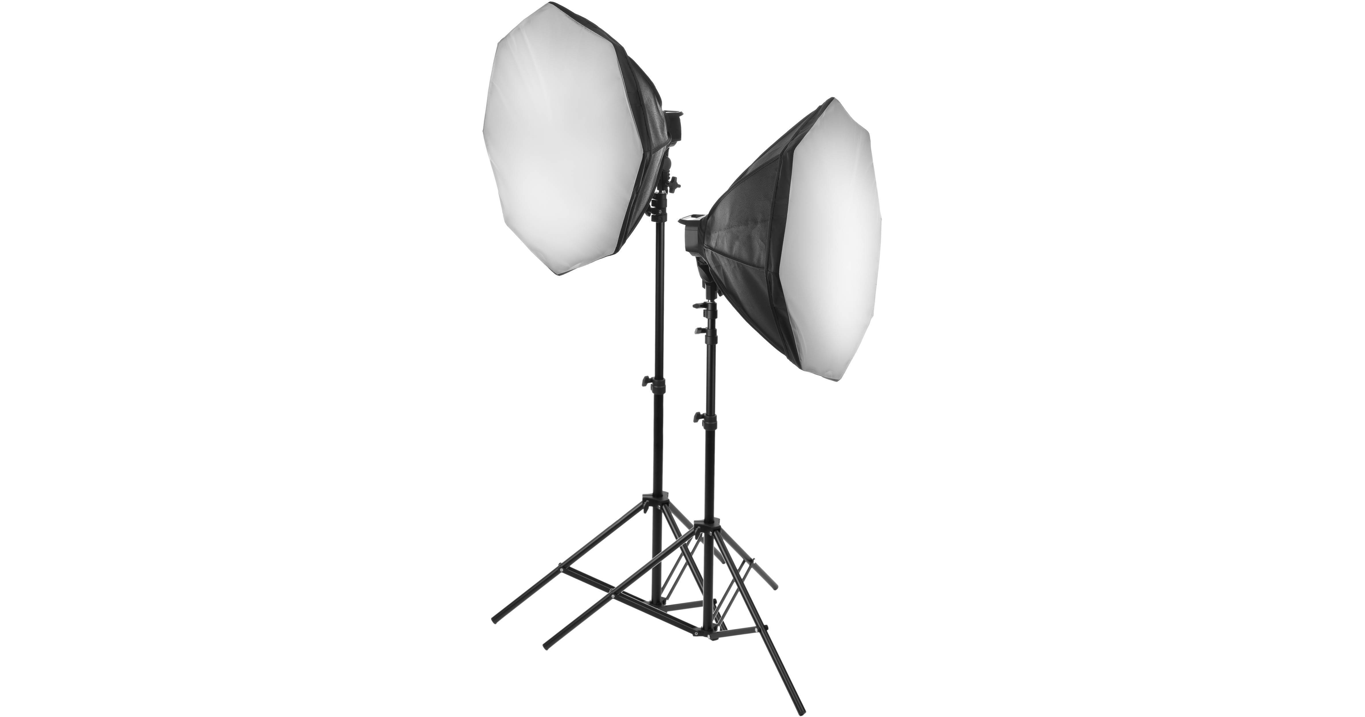 Raya Octa Fluorescent 7-Socket Fixture 2-Light Softbox OCOF7-KII
