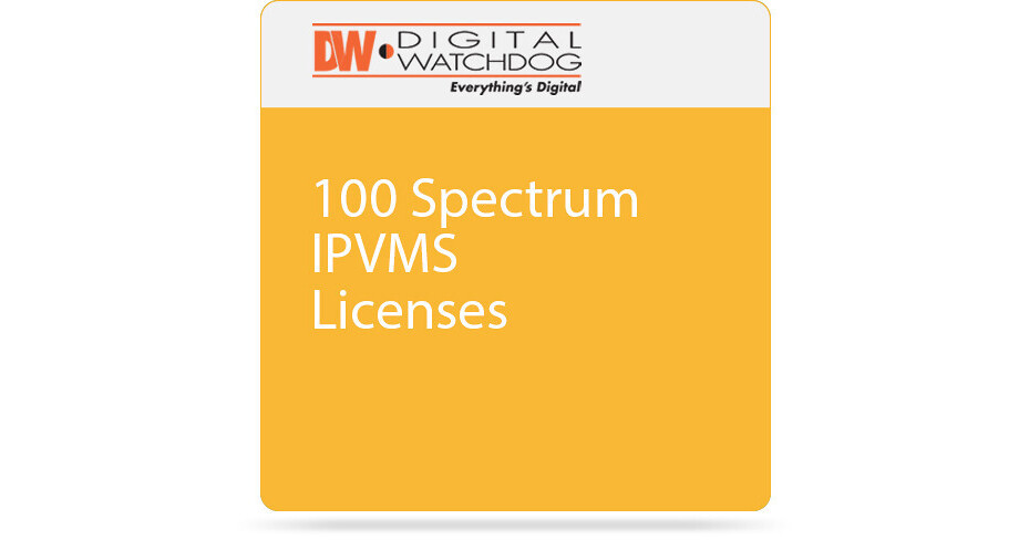 Digital Watchdog 100 Spectrum IPVMS Recording DW-SPECTRUMLSC100