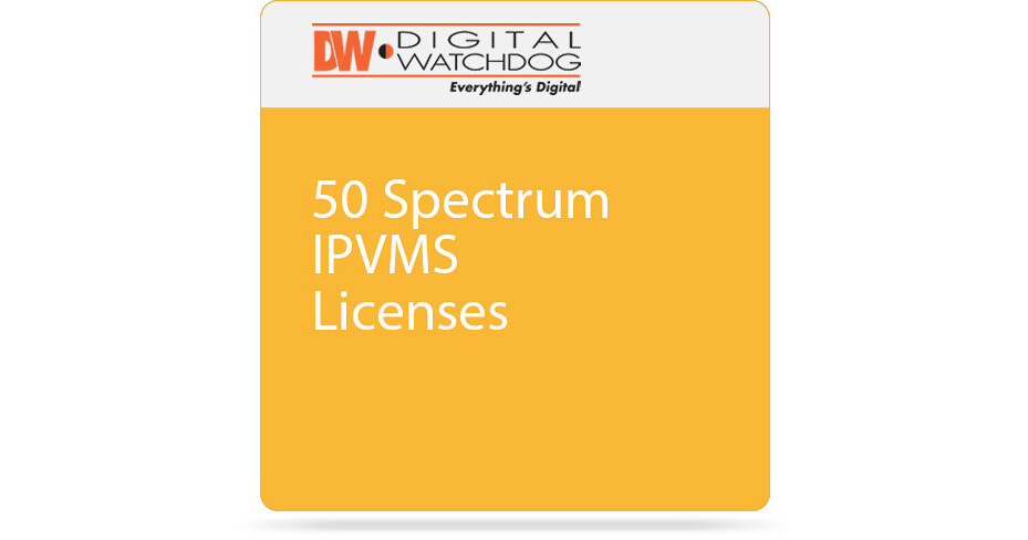 Digital Watchdog 50 Spectrum IPVMS Recording DW-SPECTRUMLSC050