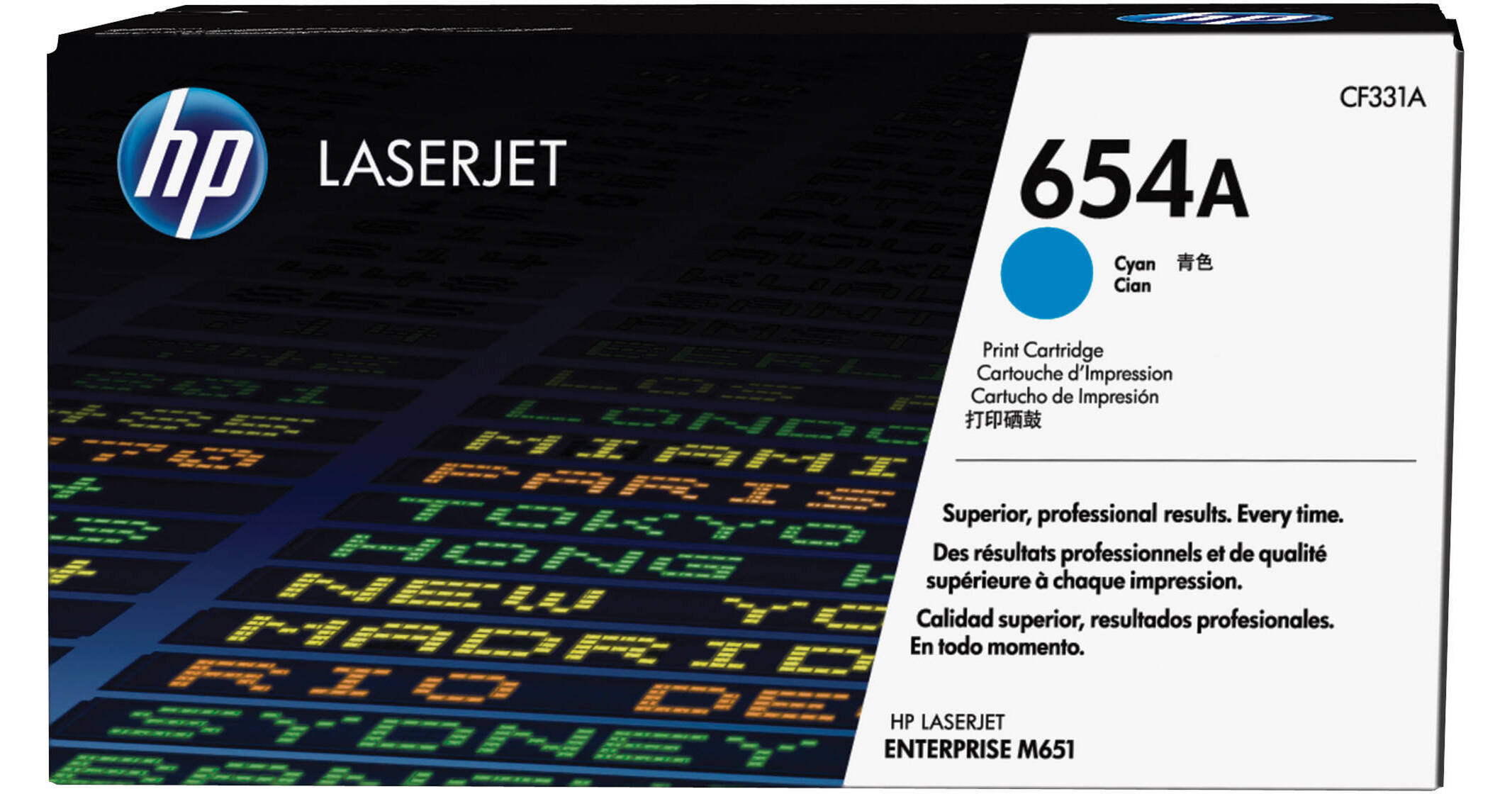 HP 654A Cyan LaserJet Toner Cartridge CF331A B&H Photo Video