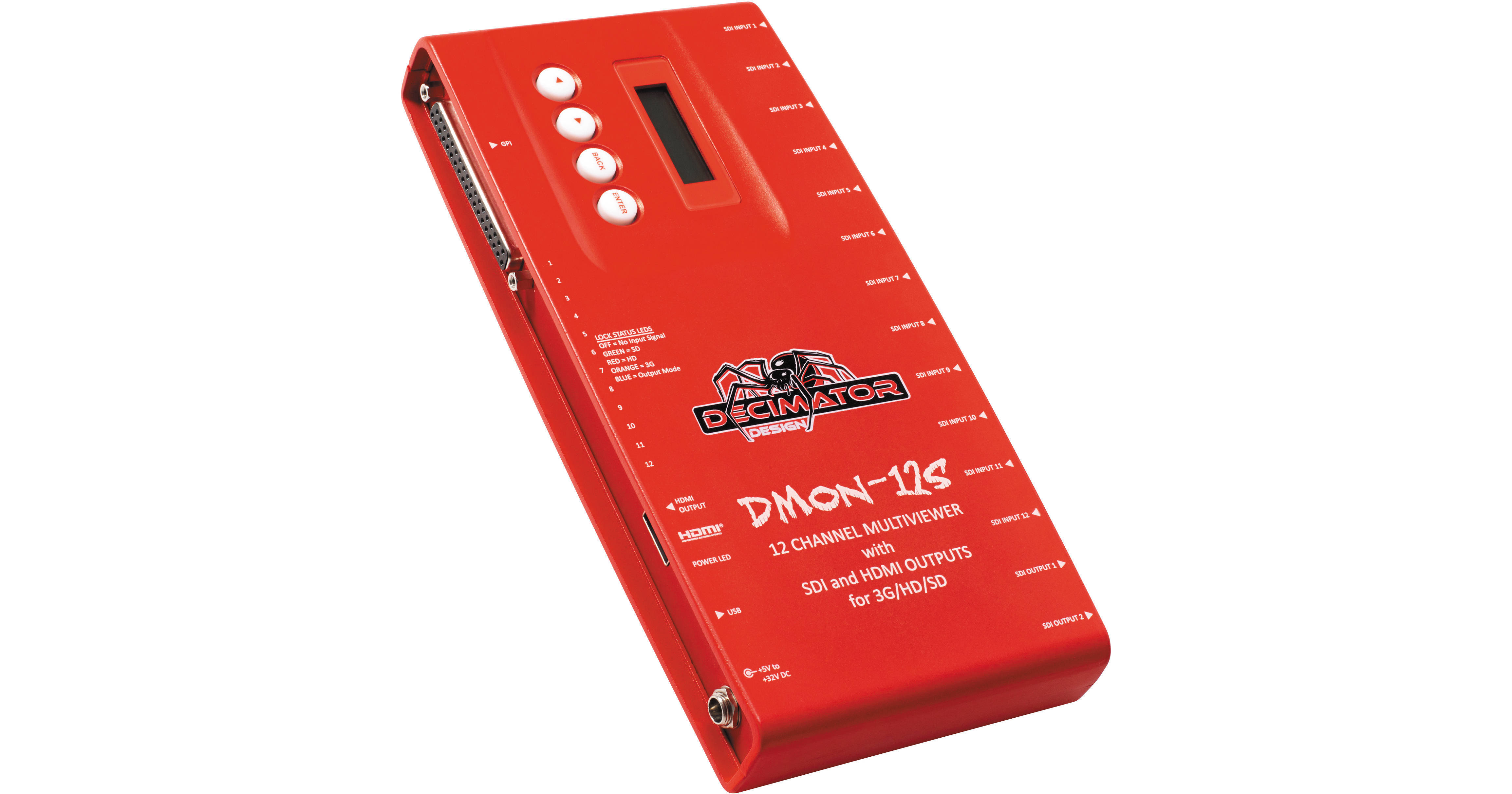 DECIMATOR DMON-12S 12-Channel Multi-Viewer with SDI & HDMI