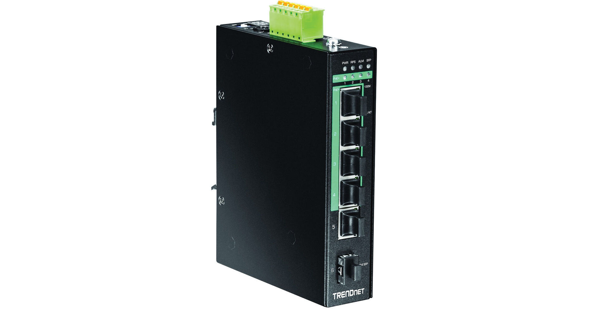 TRENDnet 5-Port Hardened Industrial Gigabit PoE+ TI-PG541 B&H