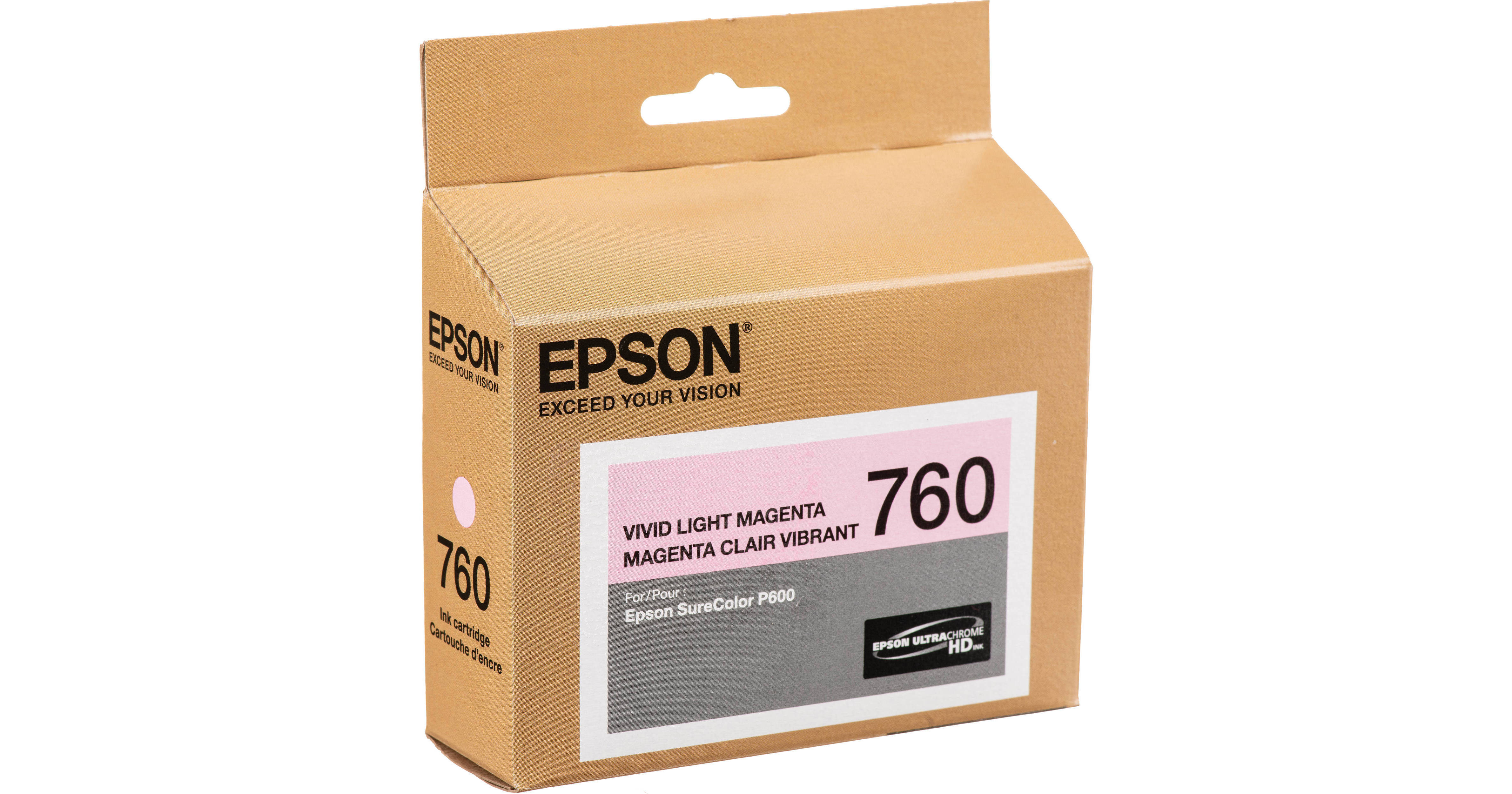 Epson T760 Vivid Light Magenta Ultrachrome HD Ink T760620 B&H
