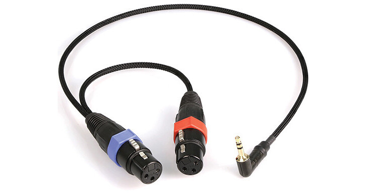 Remote Audio Unbalanced Stereo Breakout Cable, 2 XLR3F