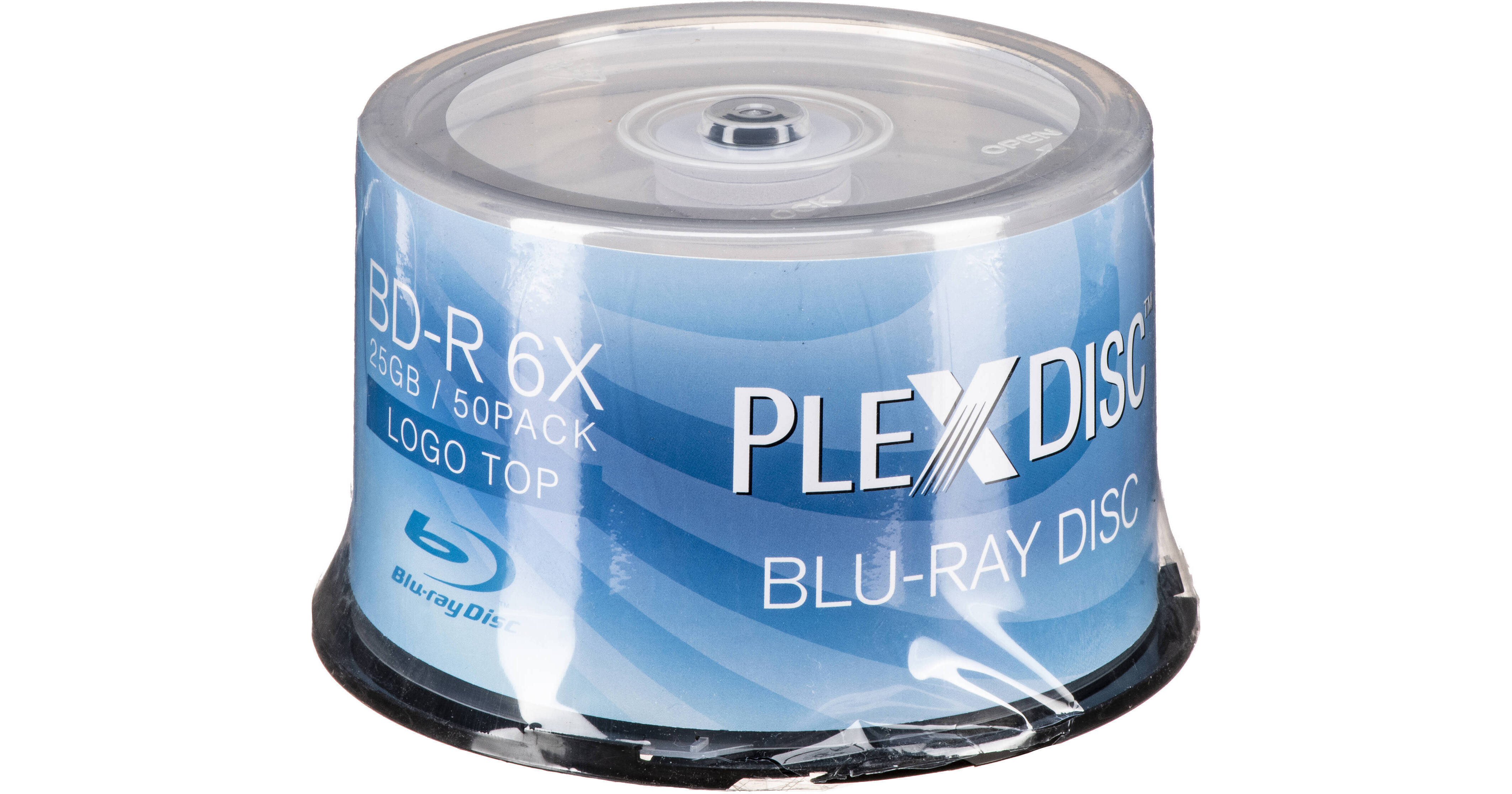 PlexDisc BD-R Logo Top Discs (50-Pack) PLEX/633-814 B&H Photo