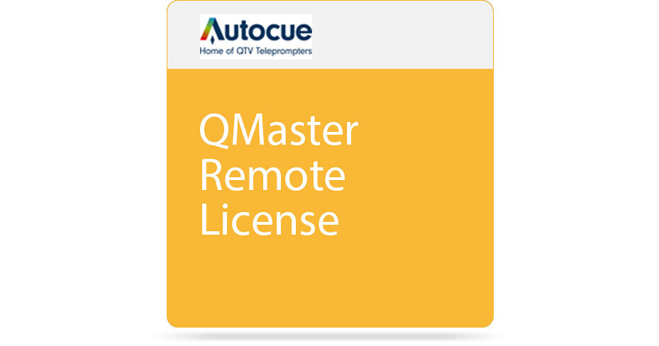 Autocue QMaster Remote License SW-REMOTE B&H Photo Video