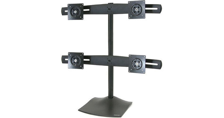 Ergotron DS100 Quad-Monitor Desk Stand (Black) 33-324-200 B&H