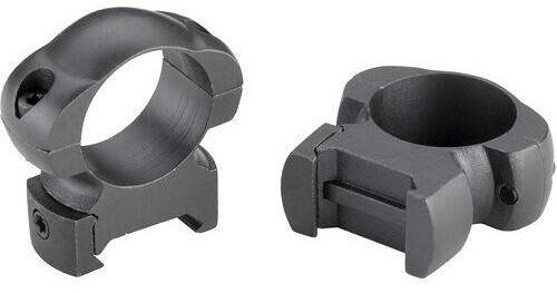 Weaver Mount Ring Pair (1", Aluminum, High, Matte Black) 47316