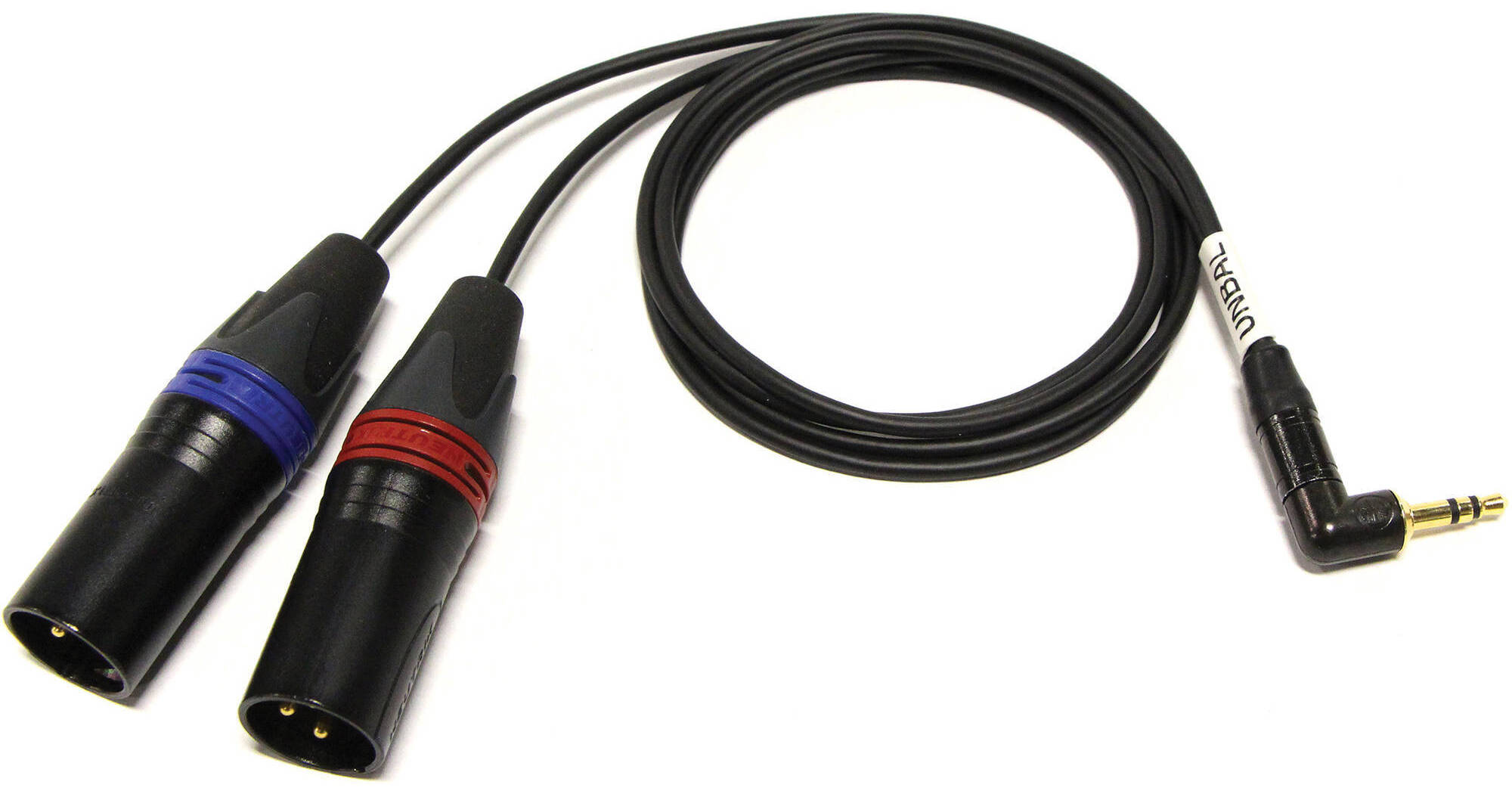 Cable Techniques 3.5mm TRS Right Angle to Two 3-Pin