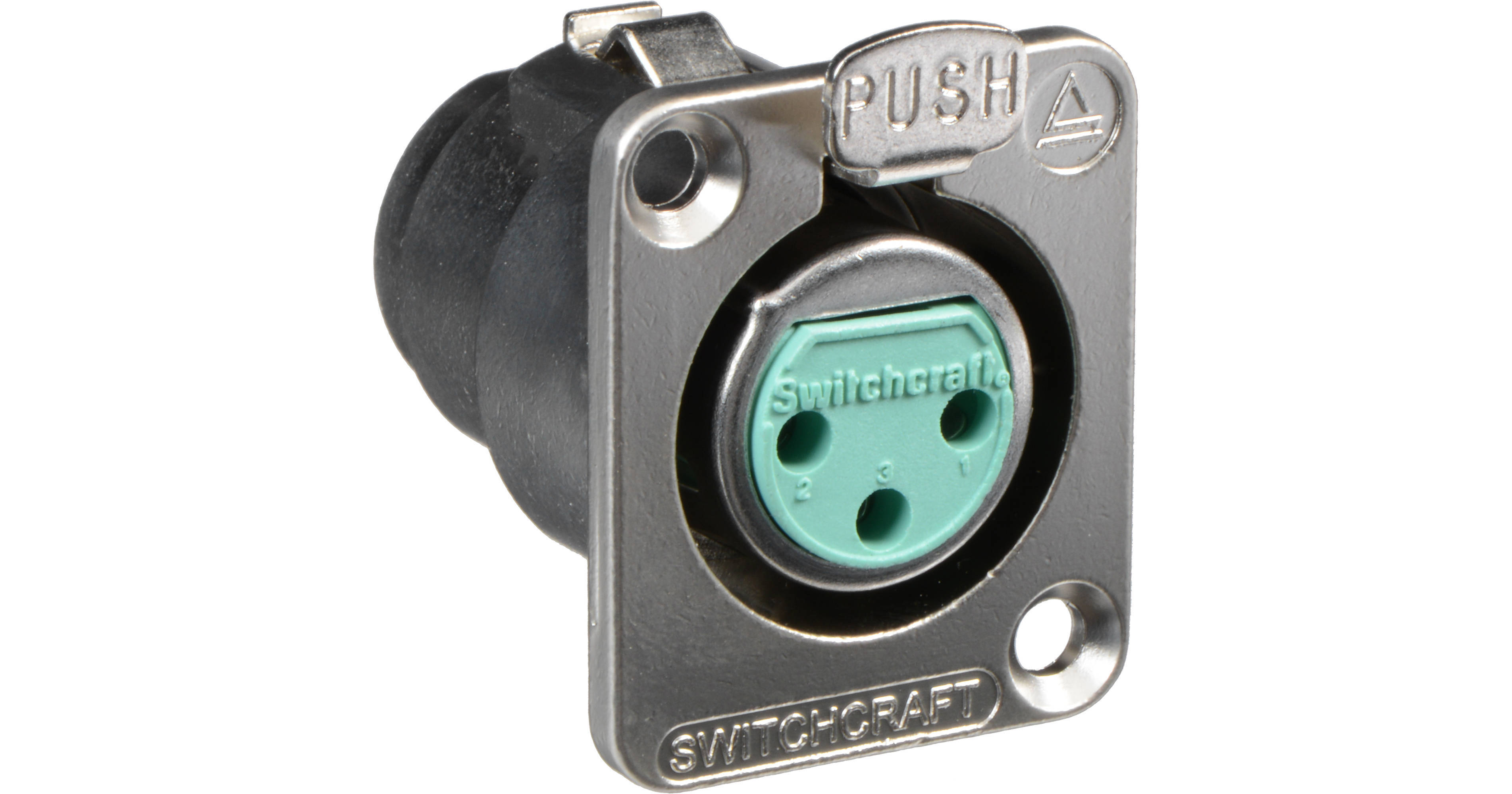Switchcraft DE Series 3-Pin XLR Female Panel-Mount DE3FPKG B&H