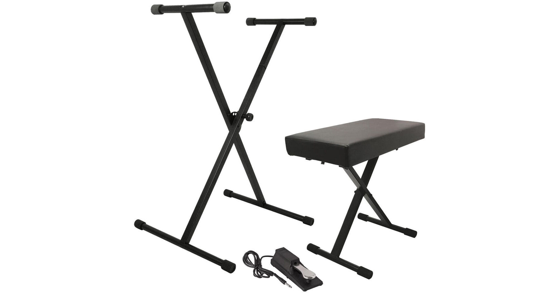 On-Stage Keyboard Stand/Bench Pak with KSP100 Sustain KPK6550