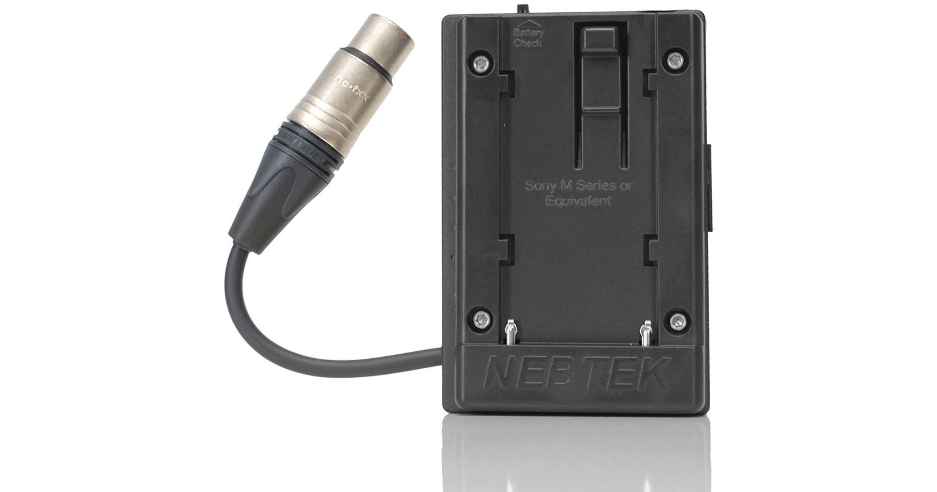 Nebtek Sony M Passthrough DV Battery Plate with XLR DV-SM-PT-XLR
