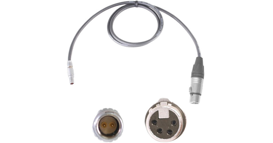 Nebtek 2-Pin LEMO Male to 4-Pin XLR Male Power Cable XLR-XLR4-L2