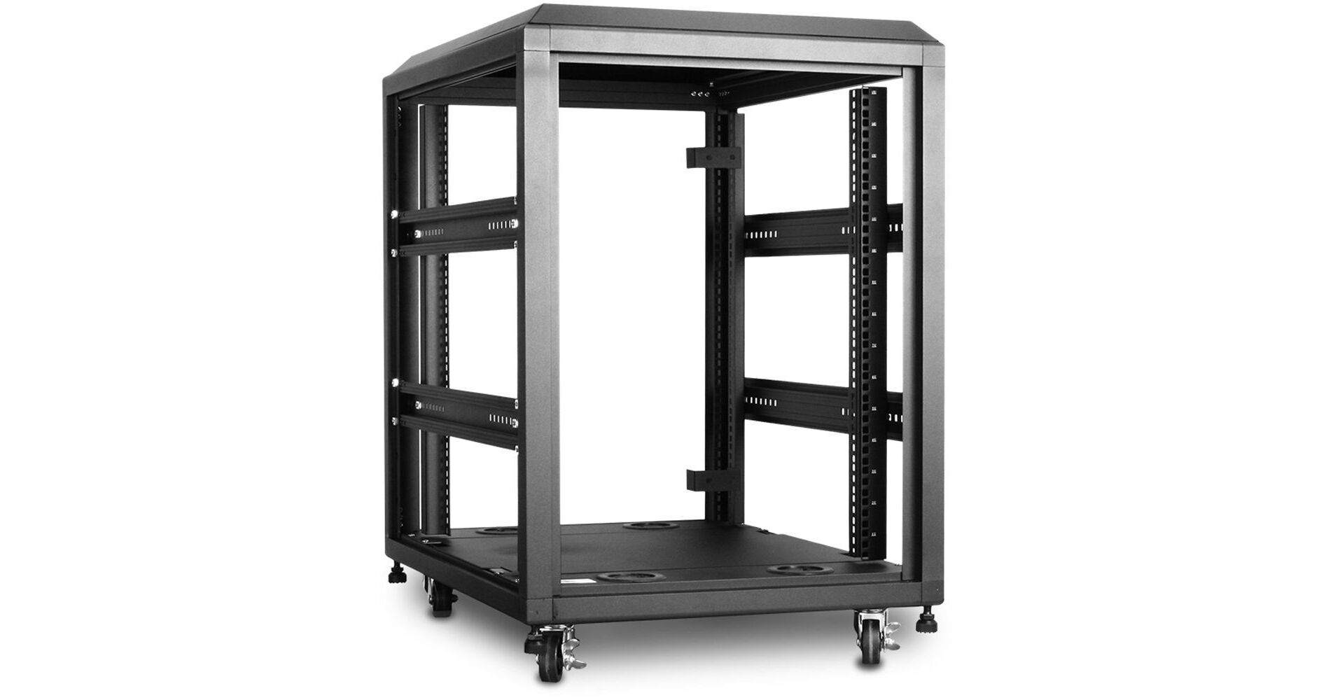 iStarUSA WX-1510 1000mm 4-Post Open-Frame Rack (15 RU) WX-1510