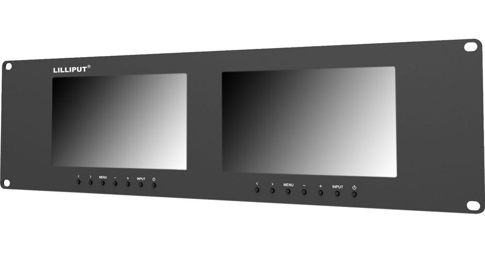 Lilliput RM-7024-VD Dual 7" Rackmount Monitors RM-7024-VD B&H