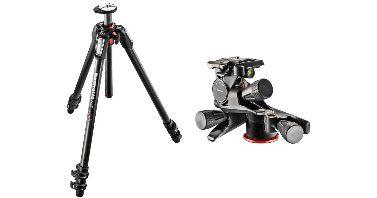 Manfrotto MT055CXPRO3 Carbon Fiber Tripod with XPRO Geared 3-Way