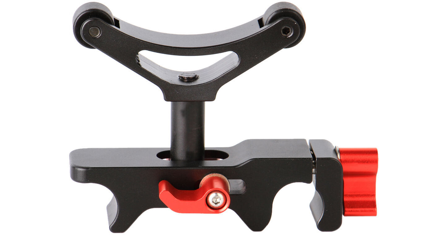 CAME-TV Height-Adjustable Lens Support with 15mm Rod Clamp