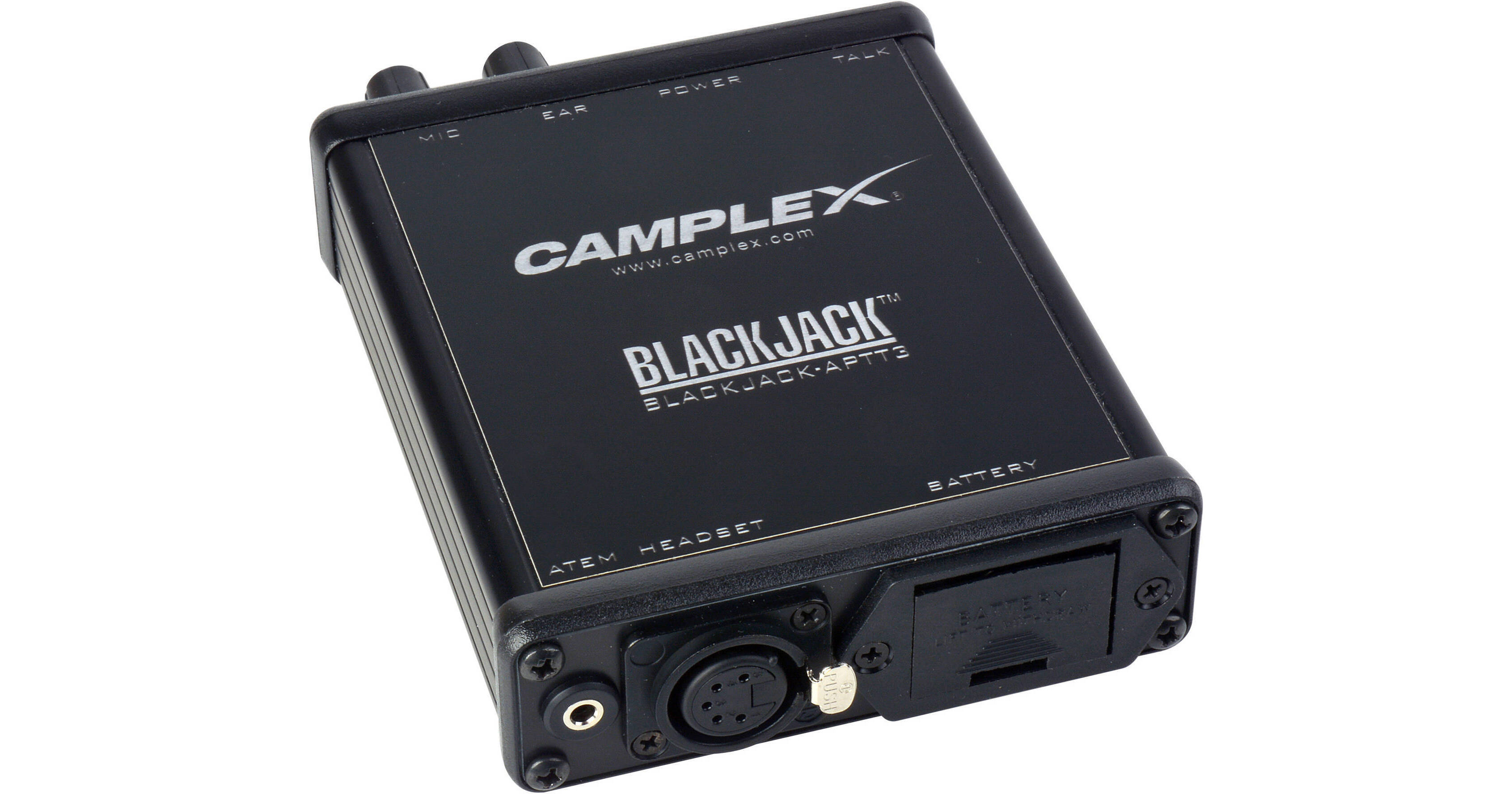 Camplex Push-to-Talk Belt-Clip Active Headset BLACKJACK-APTT3